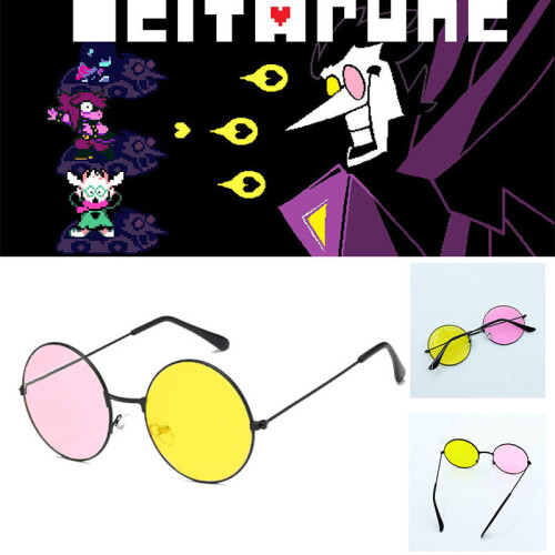 Deltarune Spamton Glasses Gaming Anime Peripheral Black Eyeglass Frame ...