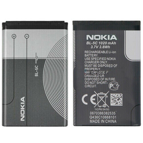 Official Nokia BL-5C Refurbished Battery For C101 C2-01 7600 N70 1100 ...