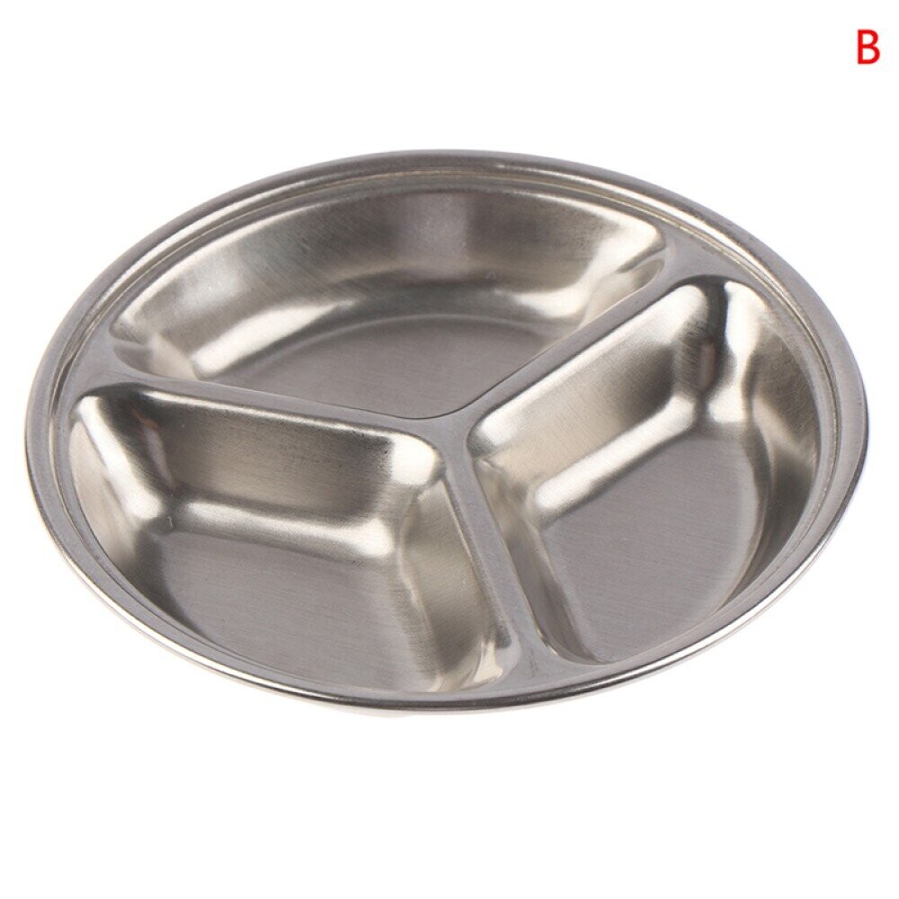 Stainless Steel Sauce Dishes Two Compartment Three Compartment Dish Se ...