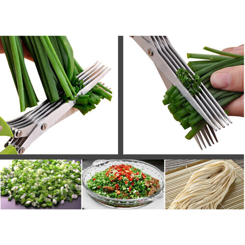 Scissors Kitchen Snips Gadgets Tools Multi Shredding Shears on OnBuy