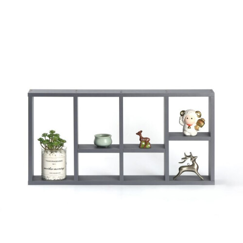 (GREY) Multi-level Floating Shelf Shelves Wall Mounted Bookshelf ...
