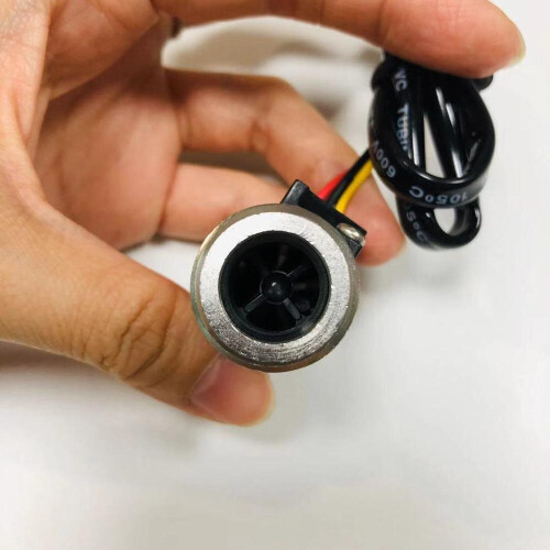 Stainless Steel 1/2" Liquid Water Hall Effect Flow Sensor Meter 60MM ...