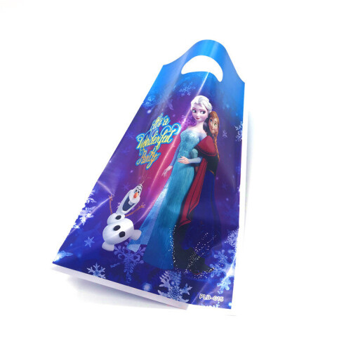 10pcs 16.5*25cm Plastic Gift Bags Frozen 2 Princess Elsa Olaf Loot Bag ...