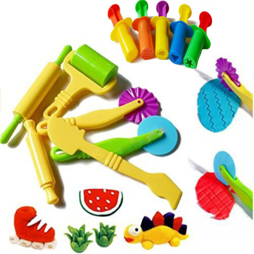 Color Play Dough Model Tool Toys Creative 3D Plasticine Tools Playdough ...