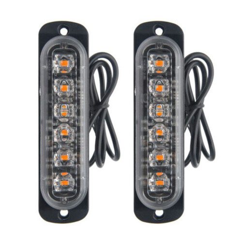 Emergency Strobe stroboscope warning Lights for Trucks Amber Car 12/6/4 ...