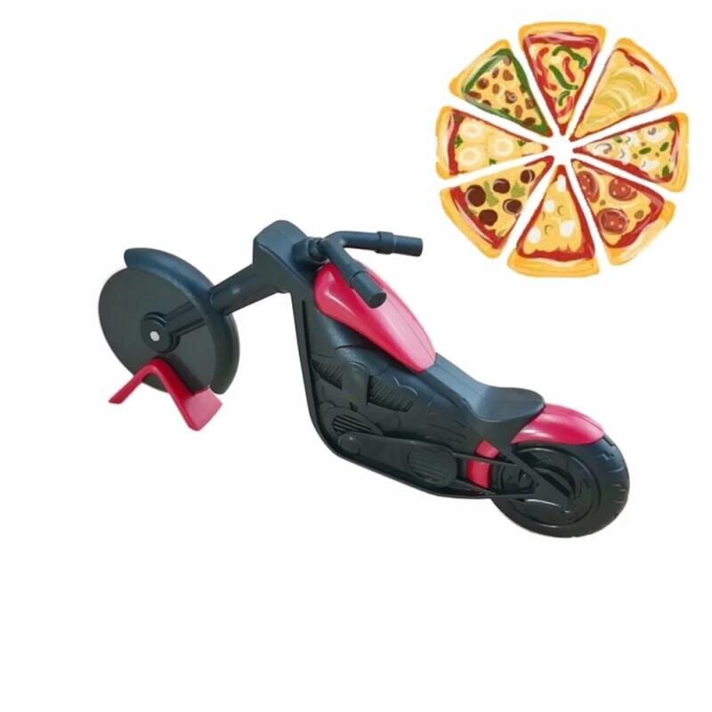 Stainless Steel Motorcycle Roller Pizza Cutter Pies Waffles Knife ...