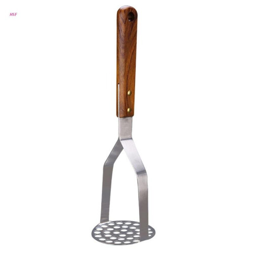 Potato Masher Stainless Steel Food Masher Utensil with Wood Handle ...