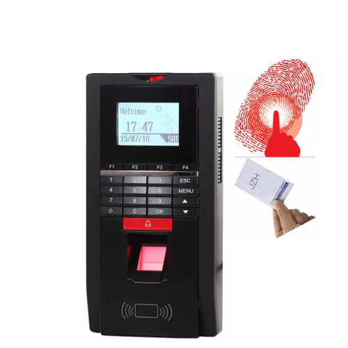 Biometric Fingerprint RFID Card Access Control System Time Attendance System With Color Monitor ...