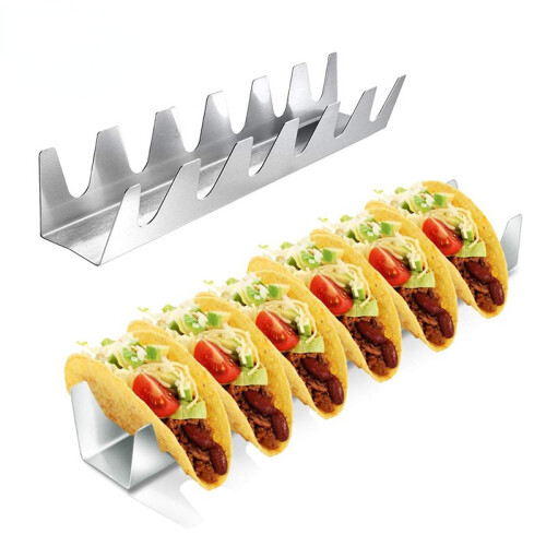 Stainless Steel Taco Holder Stand Taco Plate Fried Food Cooling Drain ...