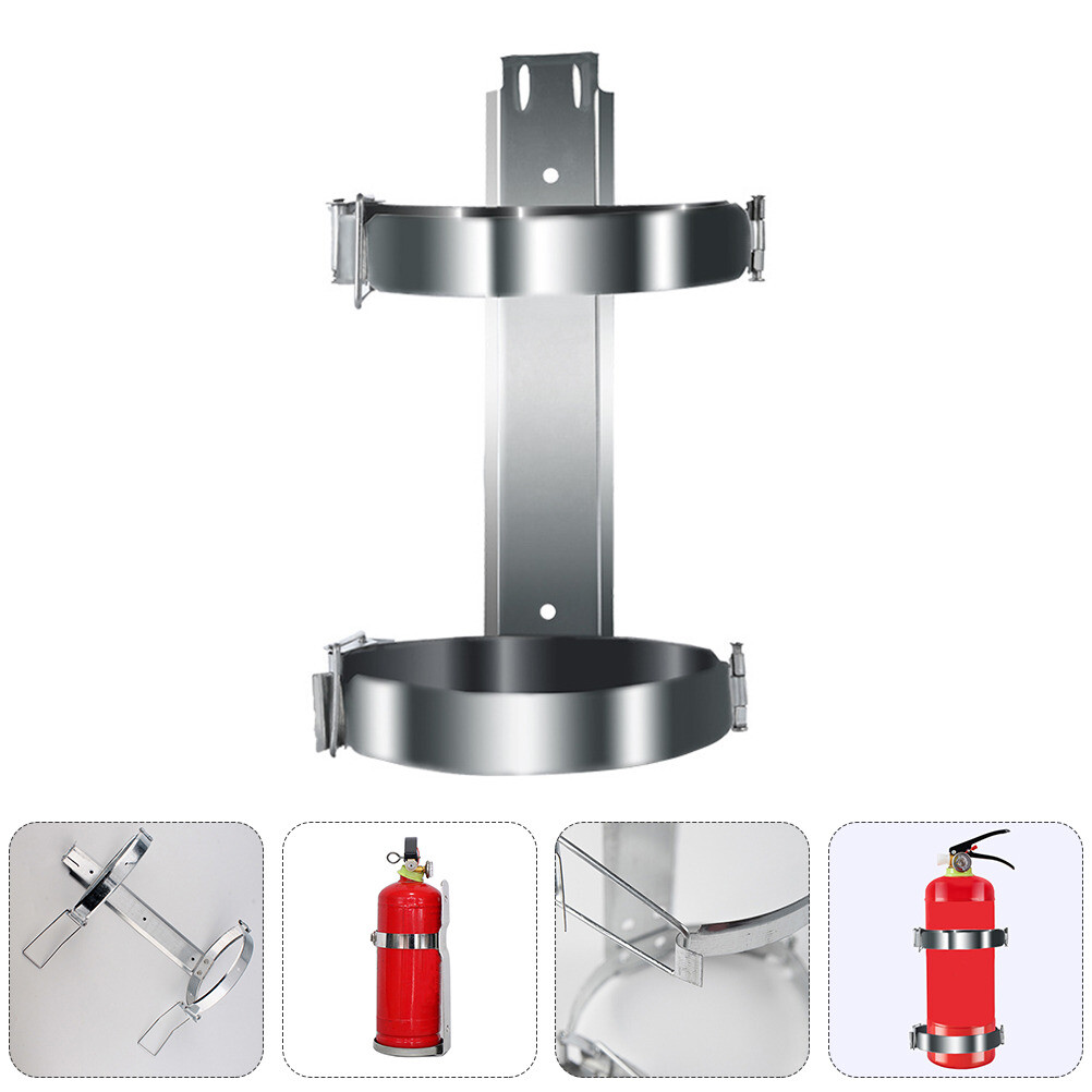1pc Wall Mounted Fire Extinguisher Hanger Iron Fire Extinguisher Rack ...