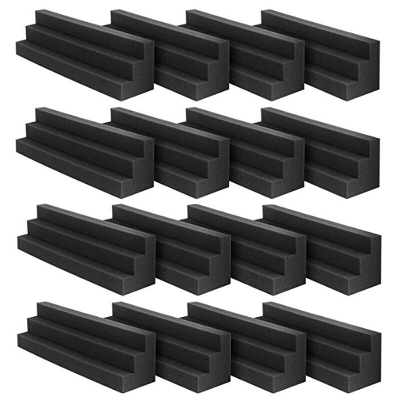 24 Pcs Column Wedges Acoustic Studio Foam Corner Blocks Corner Wall ...