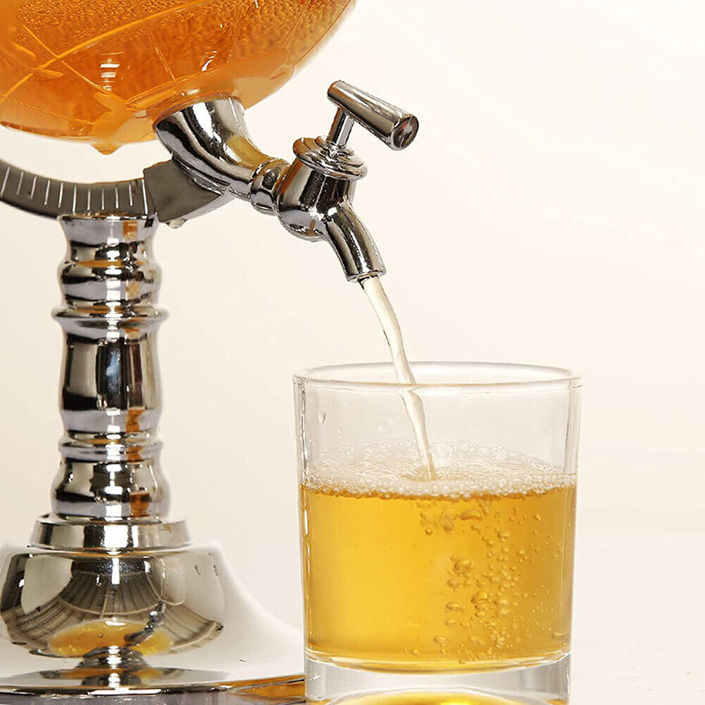3.5L Globe Wine Decanter Alcohol Dispenser Beer Liquor Dispensing ...