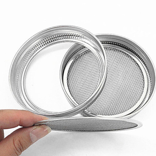 2Pcs/Set Kitchen Multi-tools Strainers Stainless Steel Flour Sieve ...