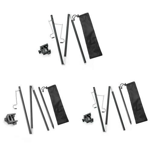 Outdoor Folding Camping Lamp Post Pole Kits Desktop Detachable Lantern ...