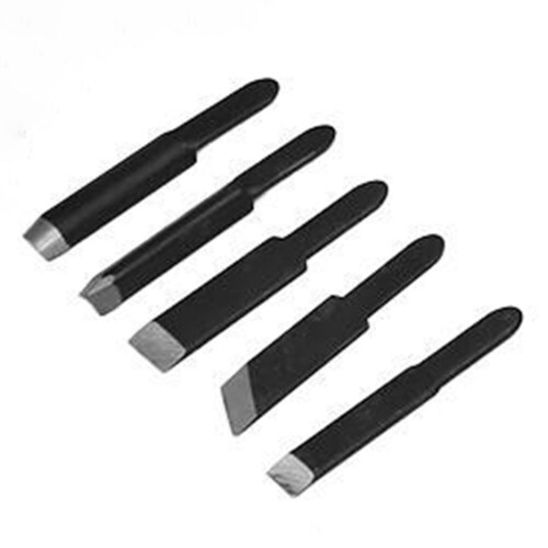 5pcs/set 6-8mm Electric Woodworking Chisel Metal Wood Carving Blades ...