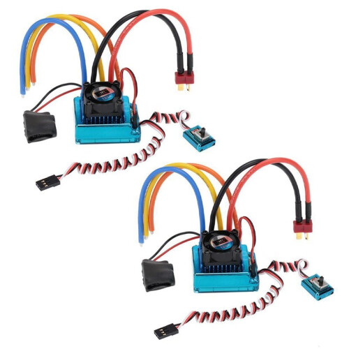 2X 120A Sensored Brushless Speed Controller ESC for RC 1/8 1/10 1/12 ...