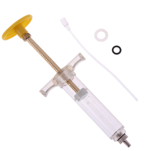 10ml Parrot Chick Feeder Copper Head Syringe Hose Birds Feeding Syringe ...