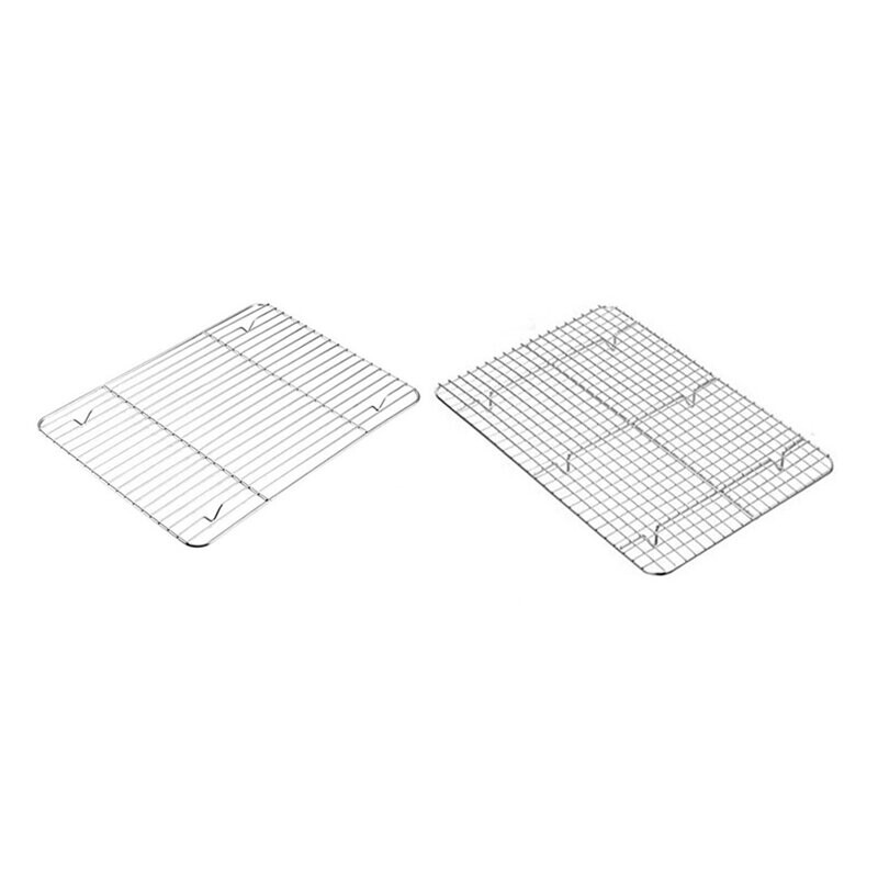 2 Pcs Cake Cooling Rack,Stainless Steel Baking Rack For Cooking And ...