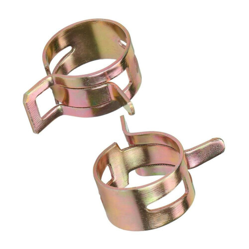 10 Pcs Spring Hose Clips Kit Stainless Steel Fuel Clamps Air Gas Water ...