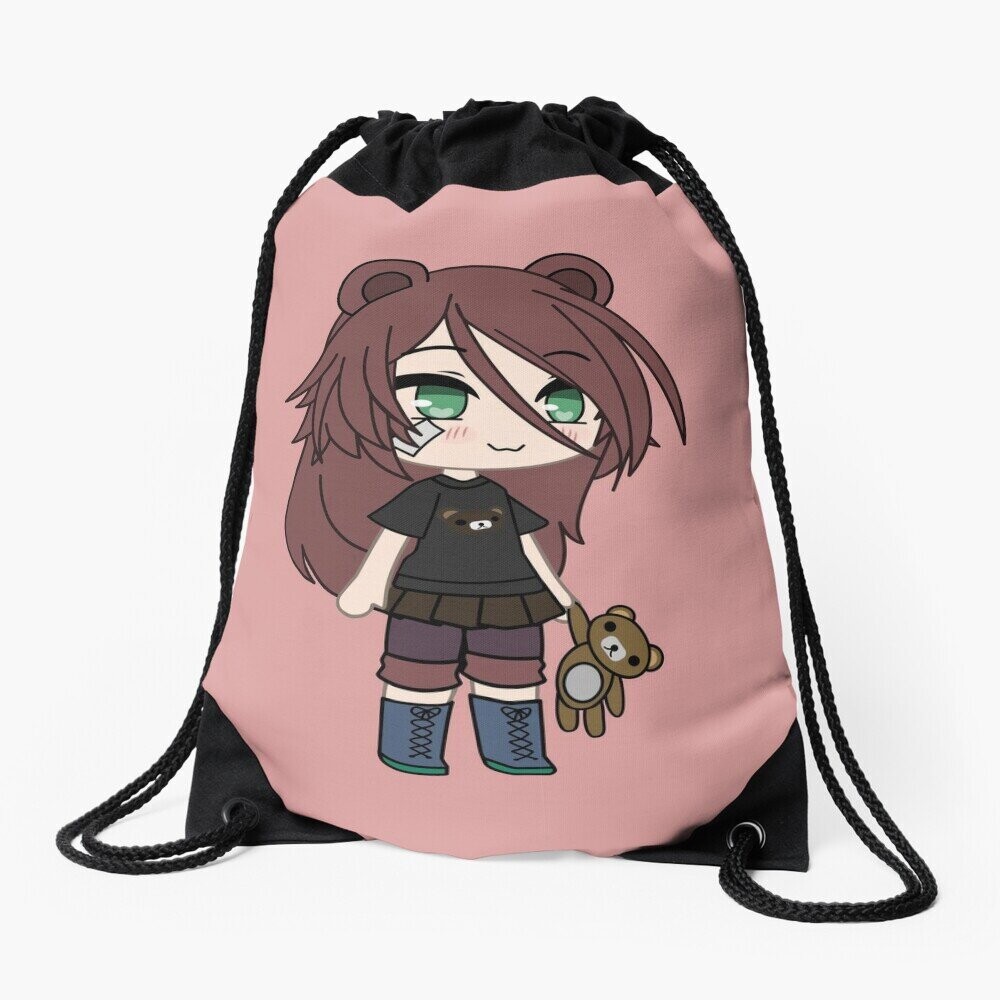 Drawstring Bag Gacha Life series - Magical Bear Girl Kaya Sport Gym ...