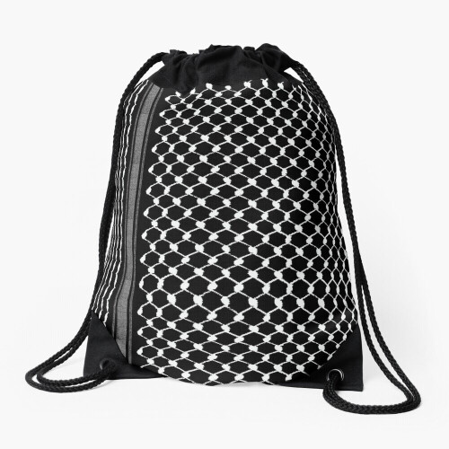 Drawstring Bag Palestinian Traditional Hatta Kufiya Pattern #2 Freedom ...