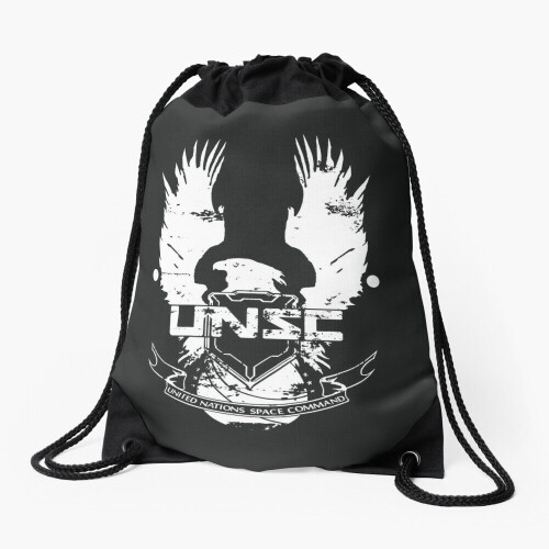 Drawstring Bag Halo UNSC Worn Logo High Quality Sport Gym Shoe Backpack ...