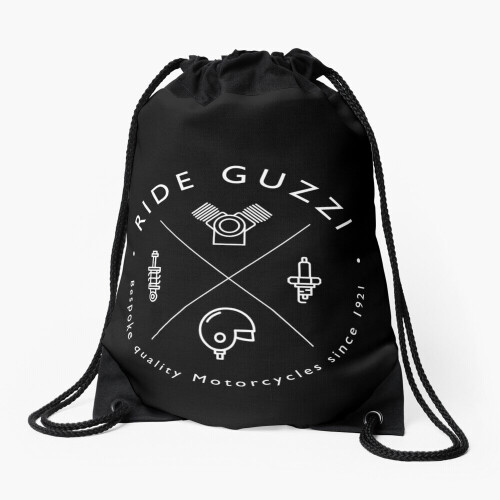 Drawstring Bag Moto Guzzi Mechanic Logo - dark Sport Gym Shoe Backpack ...