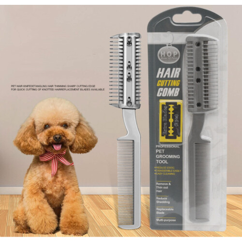 2Sided Razor Clipper Comb Pet Hair Trimmer Grooming Cutter Dogs Cats on ...