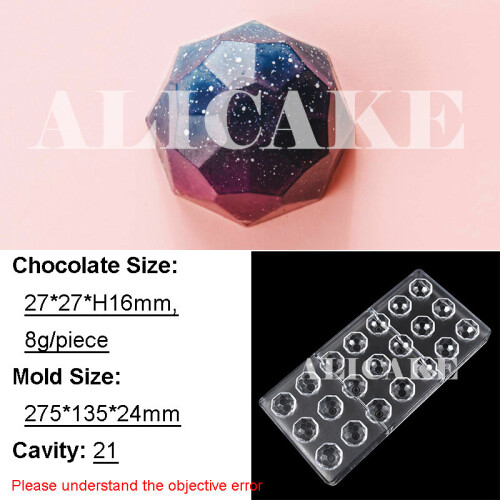 (2181-20180531) 3D Chocolate Bar Mold Plastic Polycarbonate Tray Forms ...