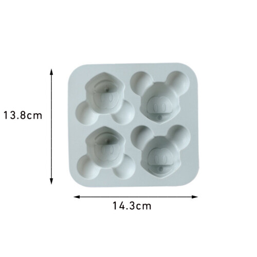 (1pc-04) Cute Cartoon Silicone Mold Cartoon Character Mouse Cat Dog DIY ...