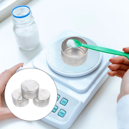 (7X7X4CM) Weighing Aluminum Dish Holder Boats Sampling Pans Tool Cup ...