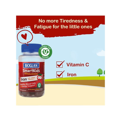 BIOGLAN SmartKids Iron and Vitamin C 30 Gummies on OnBuy