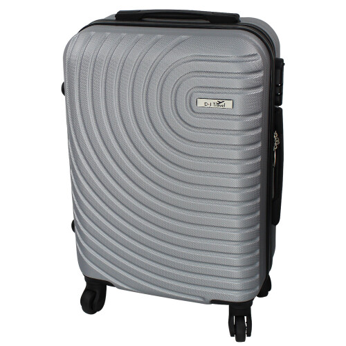 Silver Cabin Case Carry On ABS Hand Luggage Plane EasyJet Airline ...