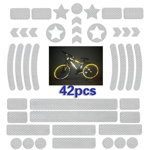 Reflective Strips Stickers Waterproof Bike Tape Night Visibility ...