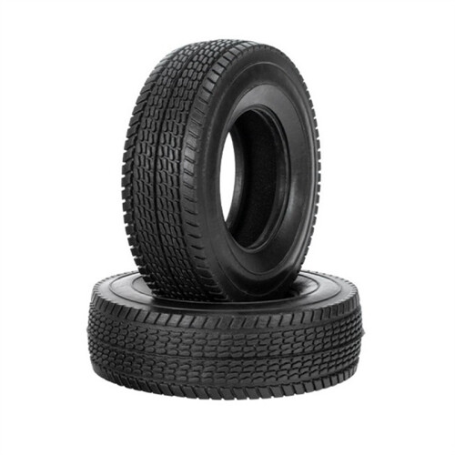 2Pcs 25mm Hard Rubber Tires for 1/14 Tamiya RC Semi Tractor Truck ...