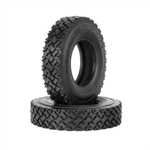 2Pcs 19mm Hard Rubber Tires for 1/14 Tamiya RC Semi Tractor Truck ...