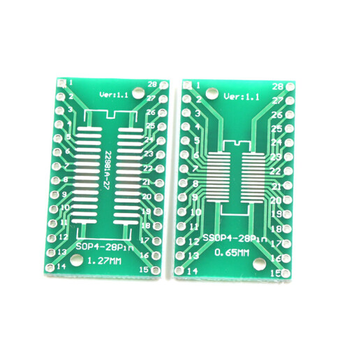 10pcs SOP28 TSSOP28 SSOP28 to DIP28 Transfer Board DIP Pin Board Pitch ...
