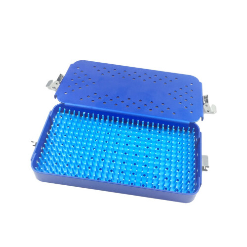 Single Layer Silicone Sterilization Tray Box Case Tools Disinfection ...