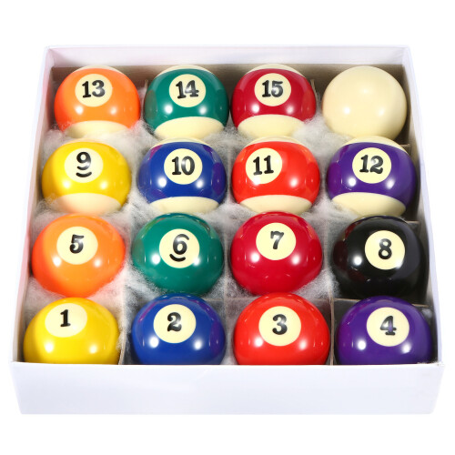 57.2mm Adult Billiard Ball Pool Ball Set Full Size American Standard ...