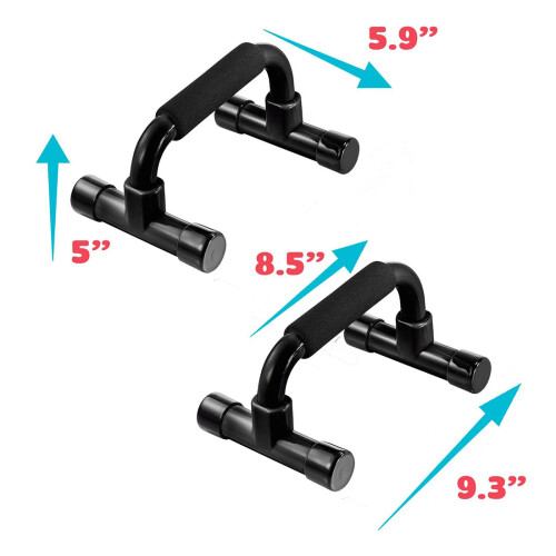 Push Up Bars Home Workout Rack Exercise Stand Fitness Equipment Foam ...