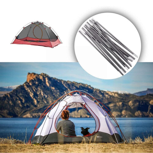 Tent Pole Fiber Rod Tent Support Double Tent Pole Foldable For Outdoor ...