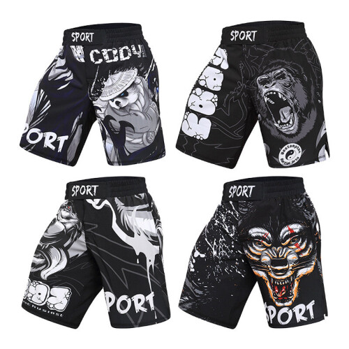 MMA Kids Teenager Boxing Shorts Trunks Quick Dry Kickboxing Fight Pant ...