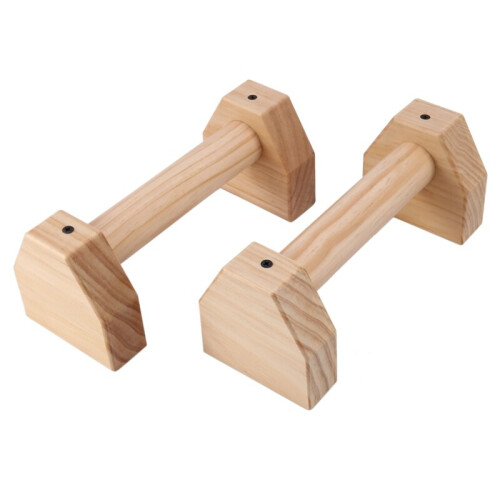 1 Pair Wooden Fitness Sport Push Up Stands Pushup Bars Gym Exercise ...