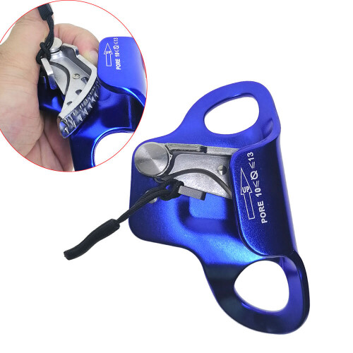 Lightweight Rock Climbing compact ascender Rope Grab Self Locking Fall ...