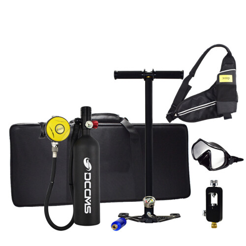 DCCMS 1L Mini Scuba Tank Dive Cylinder Diving Oxygen Tank Snorkeling ...