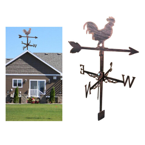 Stainless Iron Weathervane Weather Vane Outdoor Decor Decorations on OnBuy