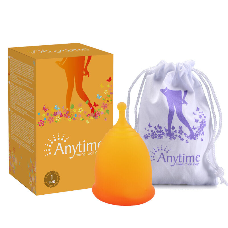 Anytime Medical Silicone Menstrual Period Cup Lady Menstrual Collector Copa Menstrual Disc ...