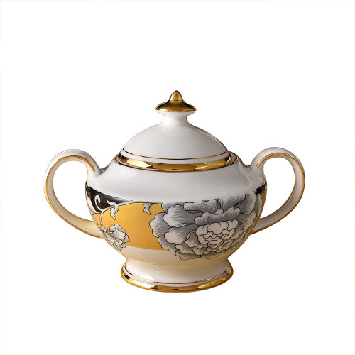 Vintage Bone China Sugar Bowl Container Candy Can British Porcelain ...