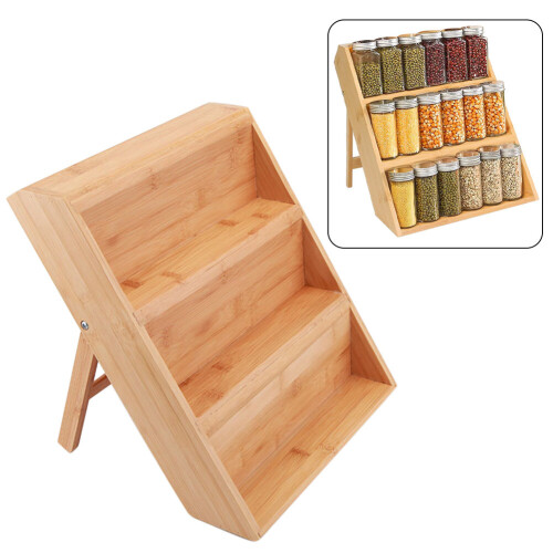 Container Cooking Sauce Counter Top Kitchen Storage Seasoning Rack 3 ...
