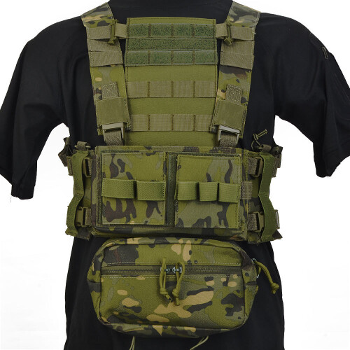 New Tactical MK3 Chest Rig Modular Hunting Vest Camo SACK Pouch H ...